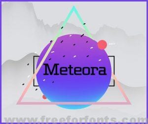 Meteora DEMO font Free Download - fontforlife.com