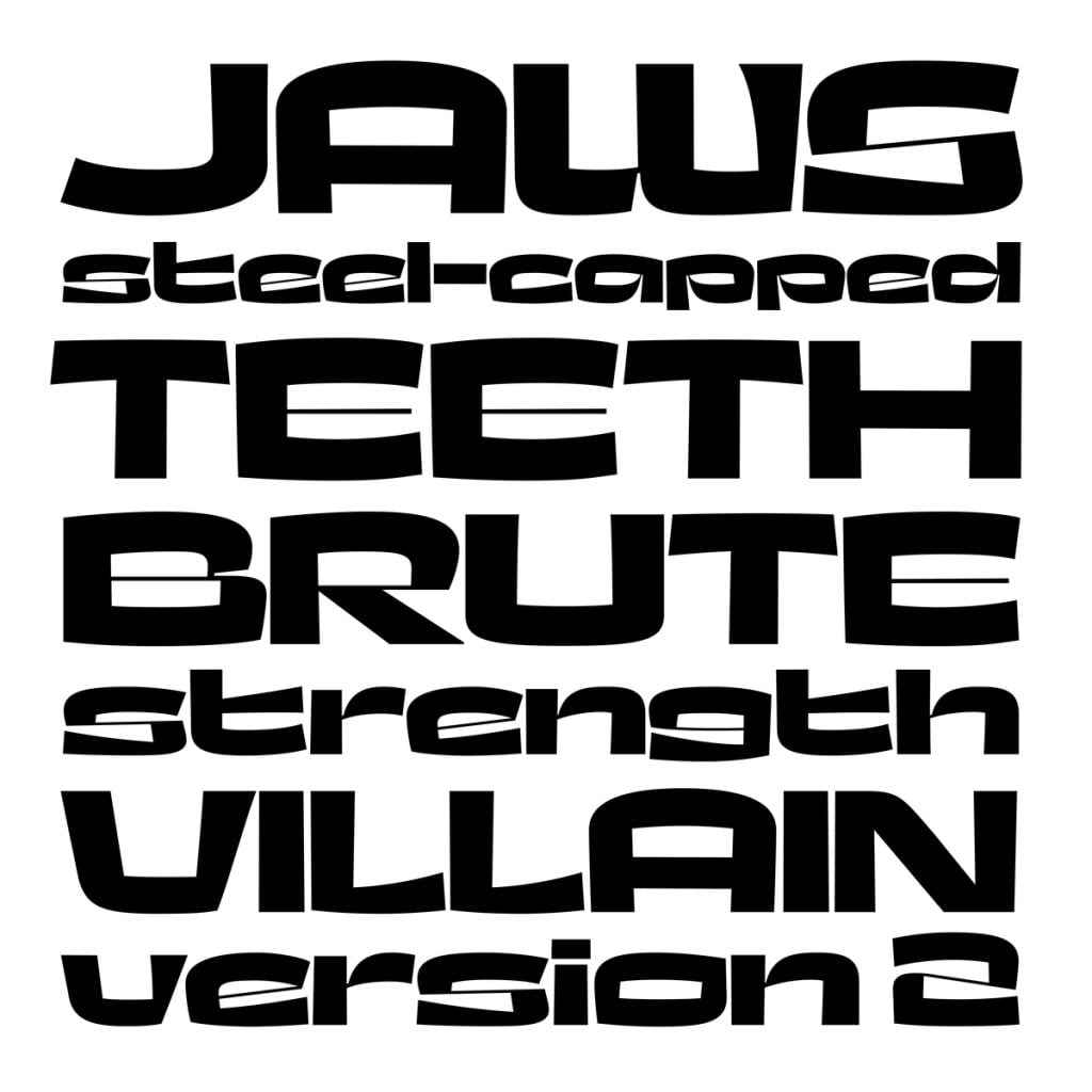 Jaws Font - fontforlife.com