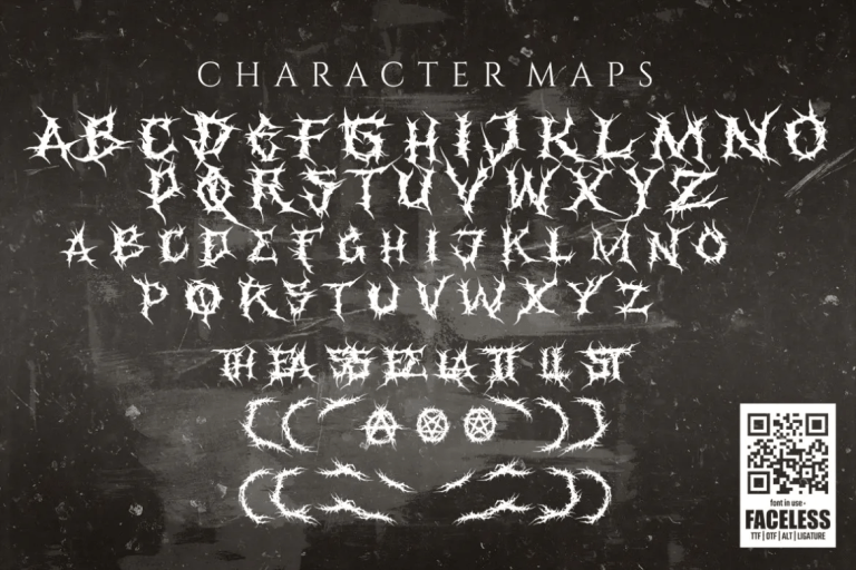 Faceless Font - fontforlife.com