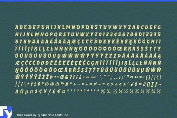 Windpower Font - fontforlife.com