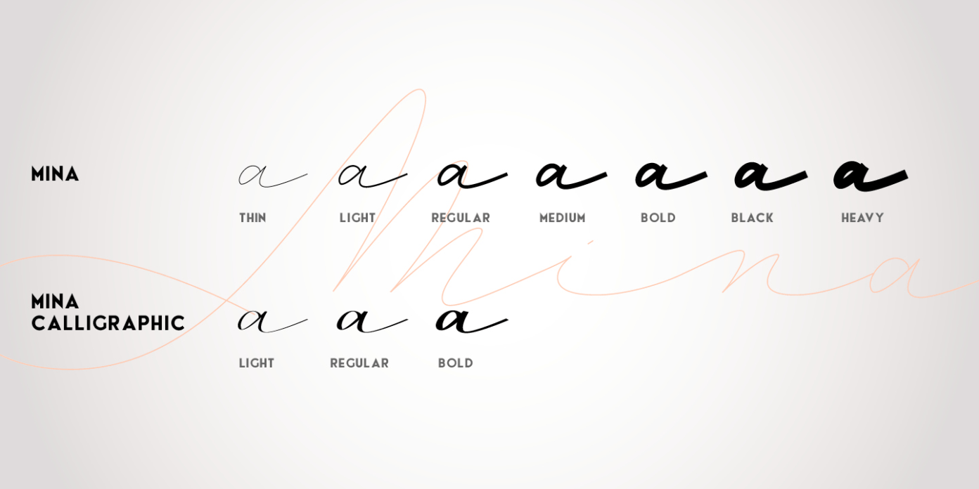 Mina Font - fontforlife.com