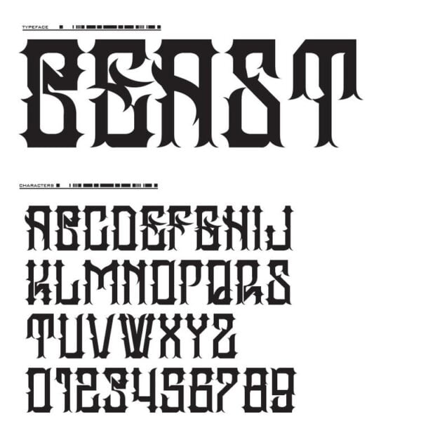 Beast Font - fontforlife.com