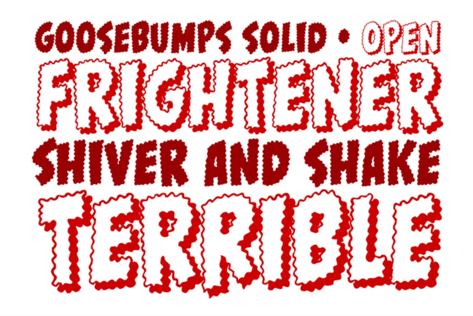 CC Goosebumps Font - fontforlife.com