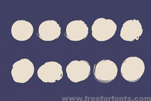 BM Graphics Blobs Font - fontforlife.com