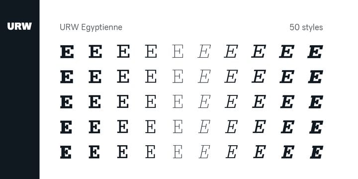 Egyptienne Font - fontforlife.com