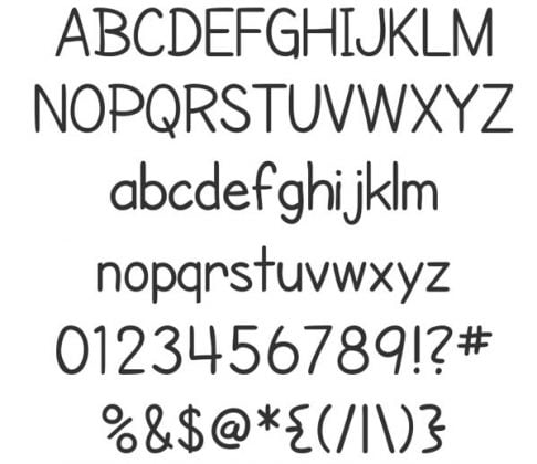 Cartoonist Hand Font - fontforlife.com