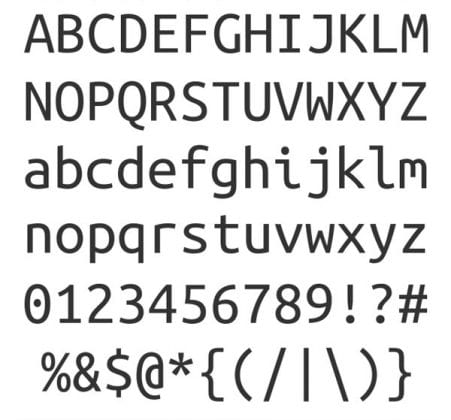 Ubuntu Mono font - fontforlife.com