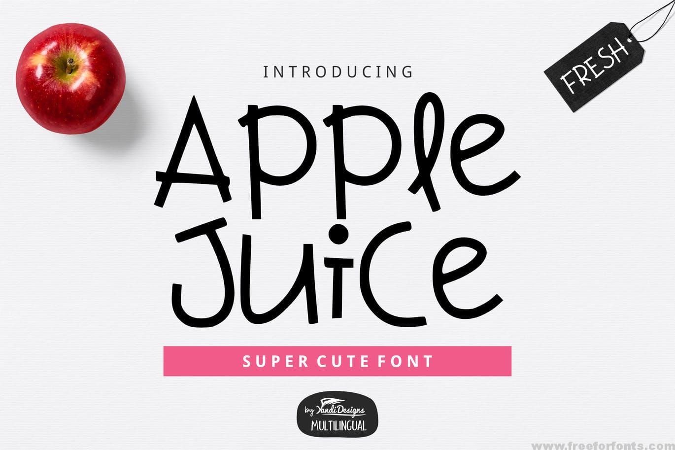 Apple Juice Font Free Download Free Font Download