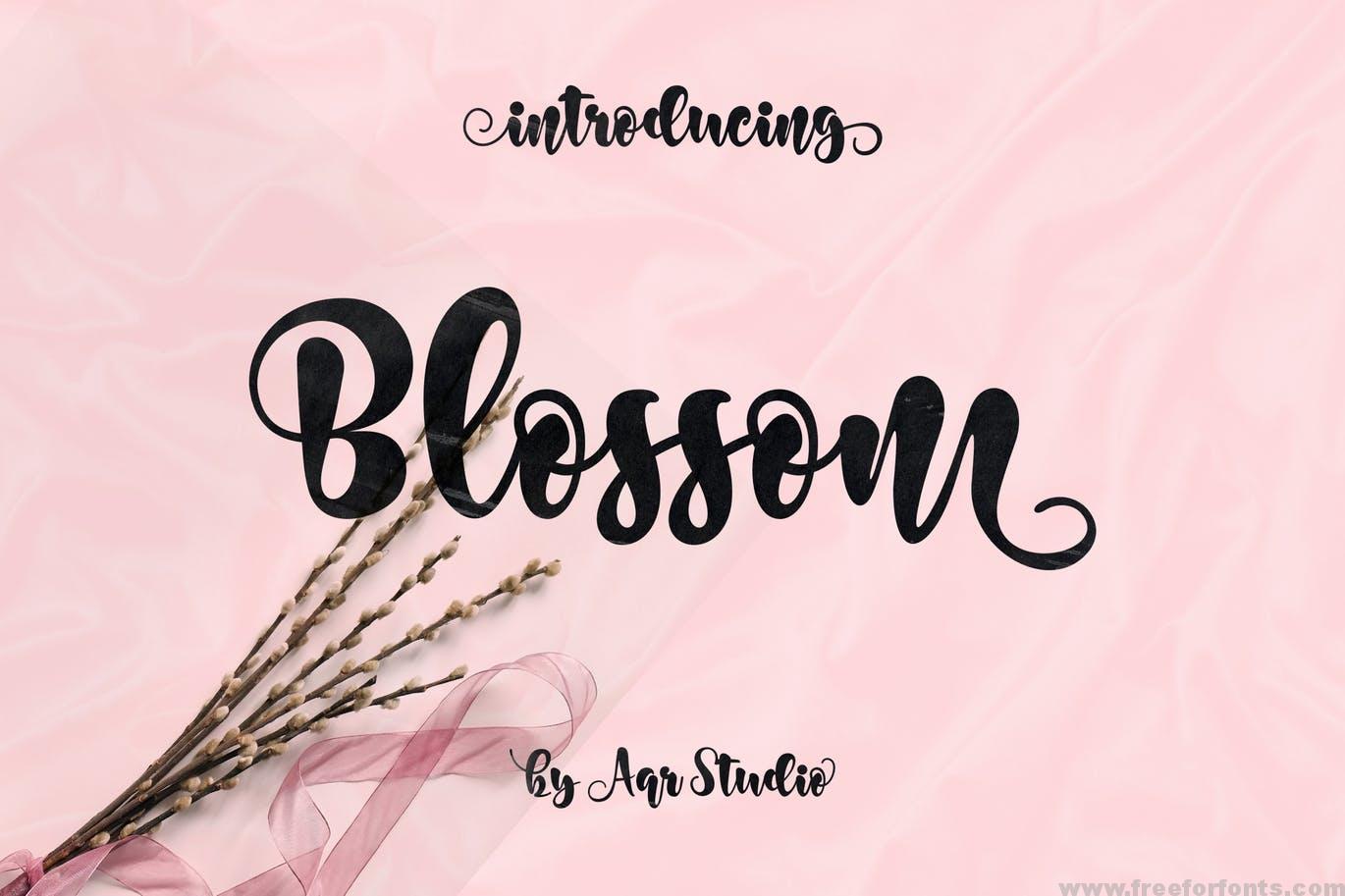 Blossom Script Font Free Download Free Font Download