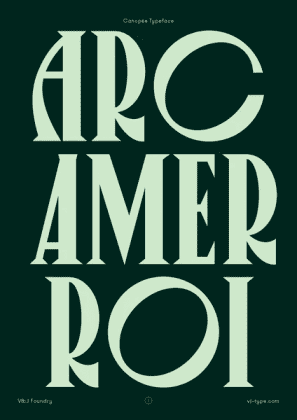 VJ Canopee Typeface Font - fontforlife.com