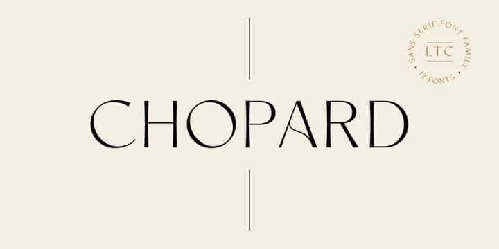 Chopard Font - fontforlife.com