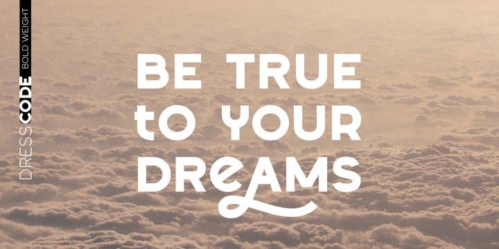 Dress Code Font - fontforlife.com