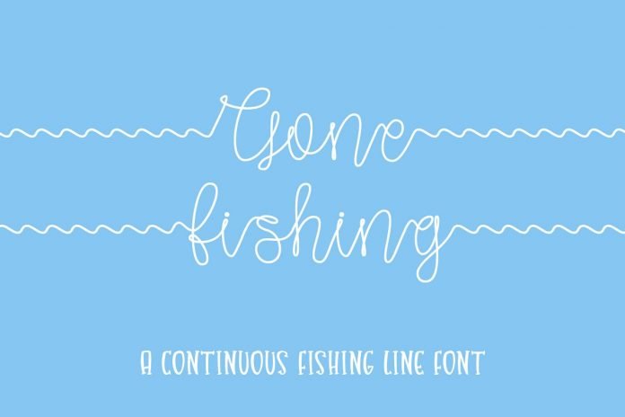 Gone Fishing - A Fishing Line Font [3-Weights] — Free Font Download