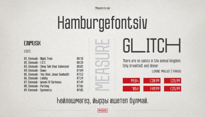 Measure Font — Free Font Download