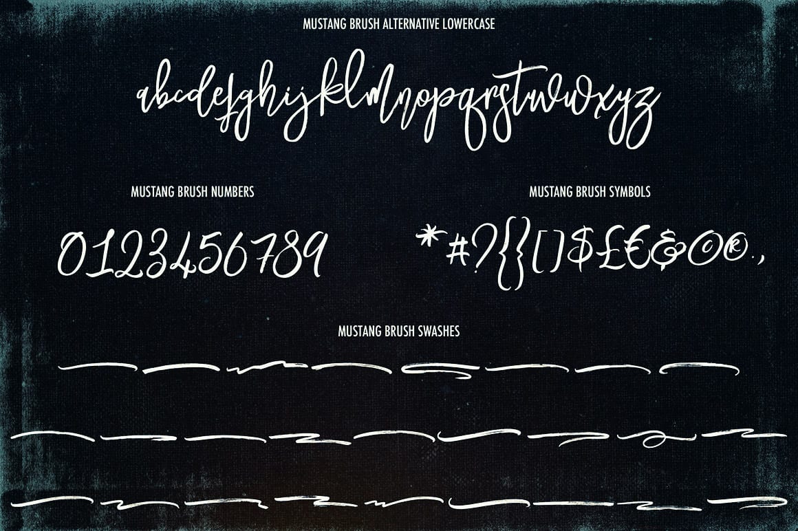 Mustang Brush Font - fontforlife.com