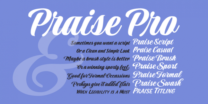 Praise Font Free Download - fontforlife.com