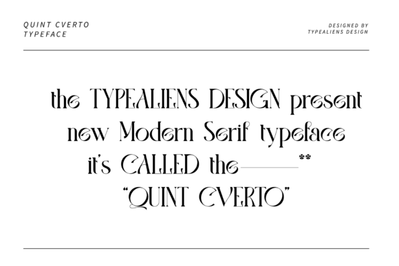 Quint Cverto Font - fontforlife.com