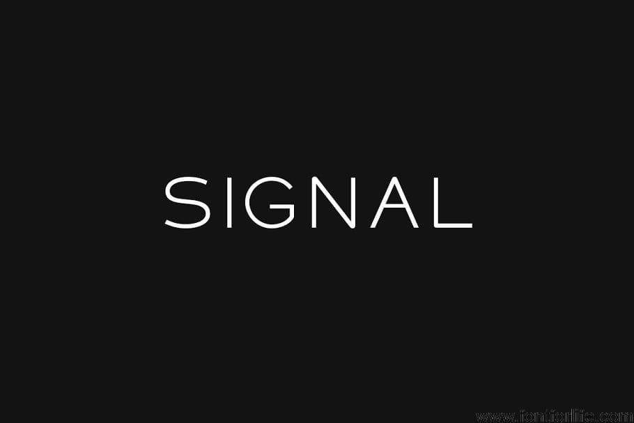 SIGNAL – Modern Display / Headline Typeface Font Free Download ...