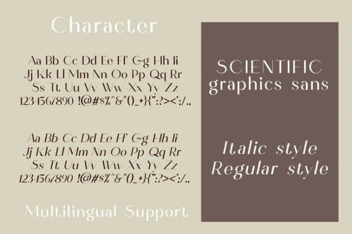 Scientific Graphics Font - fontforlife.com