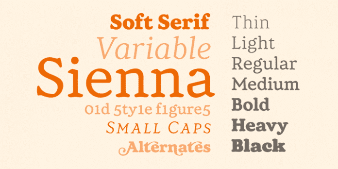 Sienna Font - fontforlife.com