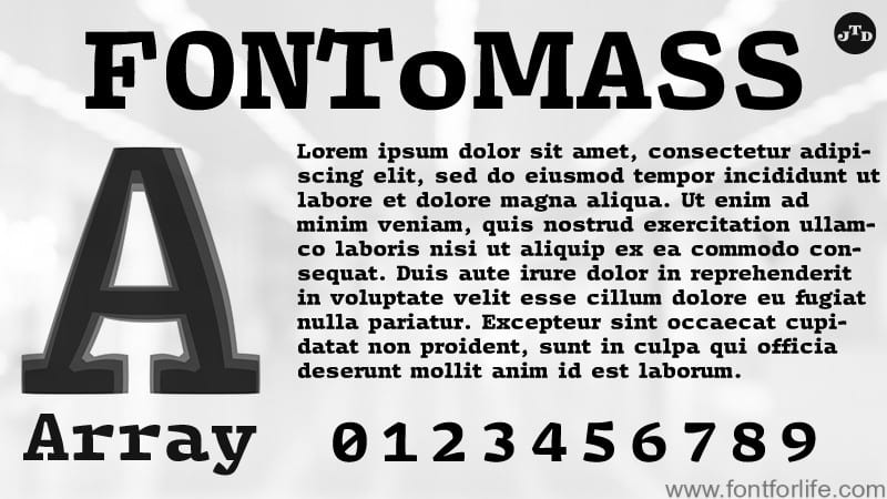 Array Font - fontforlife.com